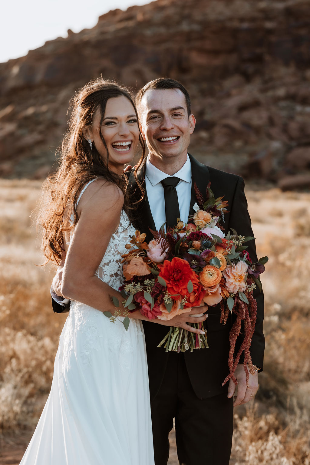 More Beautiful Ways That Fall Wedding Colors Fit a Moab Utah Desert Wedding