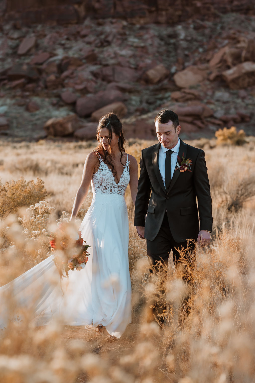 More Beautiful Ways That Fall Wedding Colors Fit a Moab Utah Desert Wedding