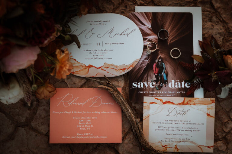 More Beautiful Ways That Fall Wedding Colors Fit a Moab Utah Desert Wedding